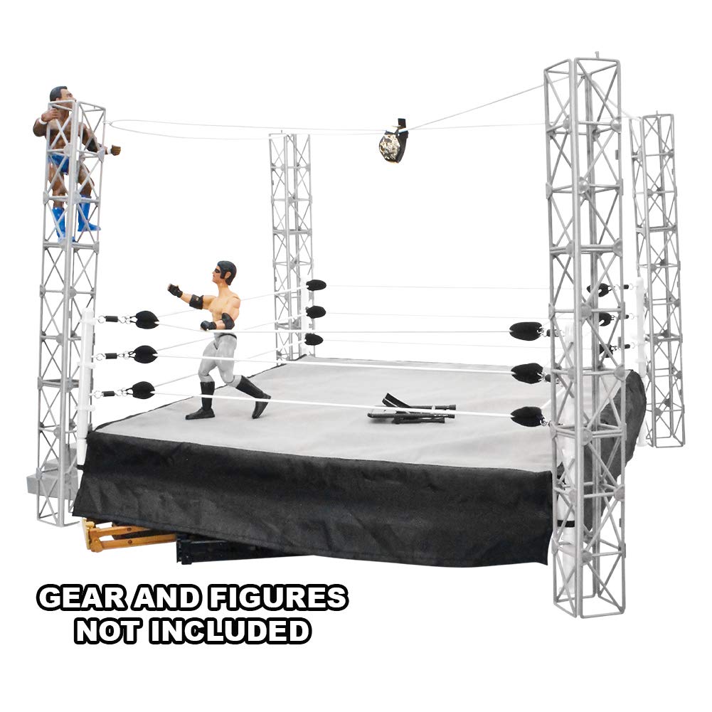 Wrestling Ring for Action Figures & Highwire War Playset