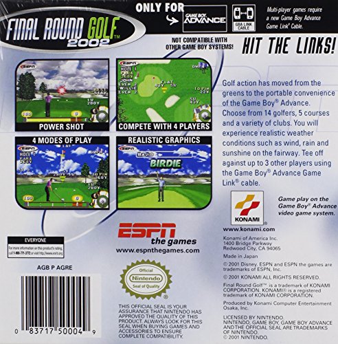 Espn Final Round Golf 2002 - Game Boy Advance