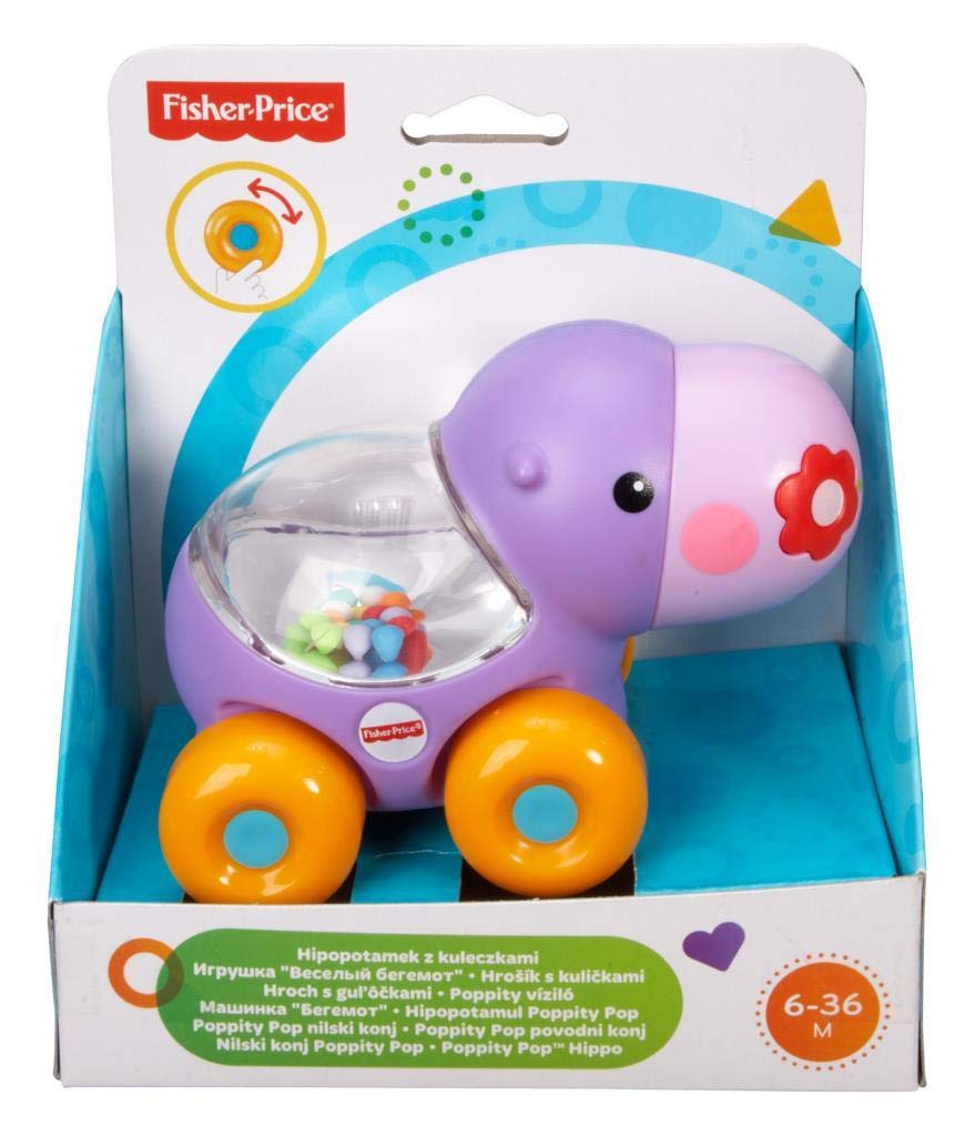 Fisher-Price Poppity Pop Hippo, Multicolor (BGX30)