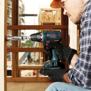 Bosch DDS182BN Bare-Tool 18-volt Brushless 1/2-Inch Compact Tough Drill/Driver with Insert Tray for L-Boxx, Blue