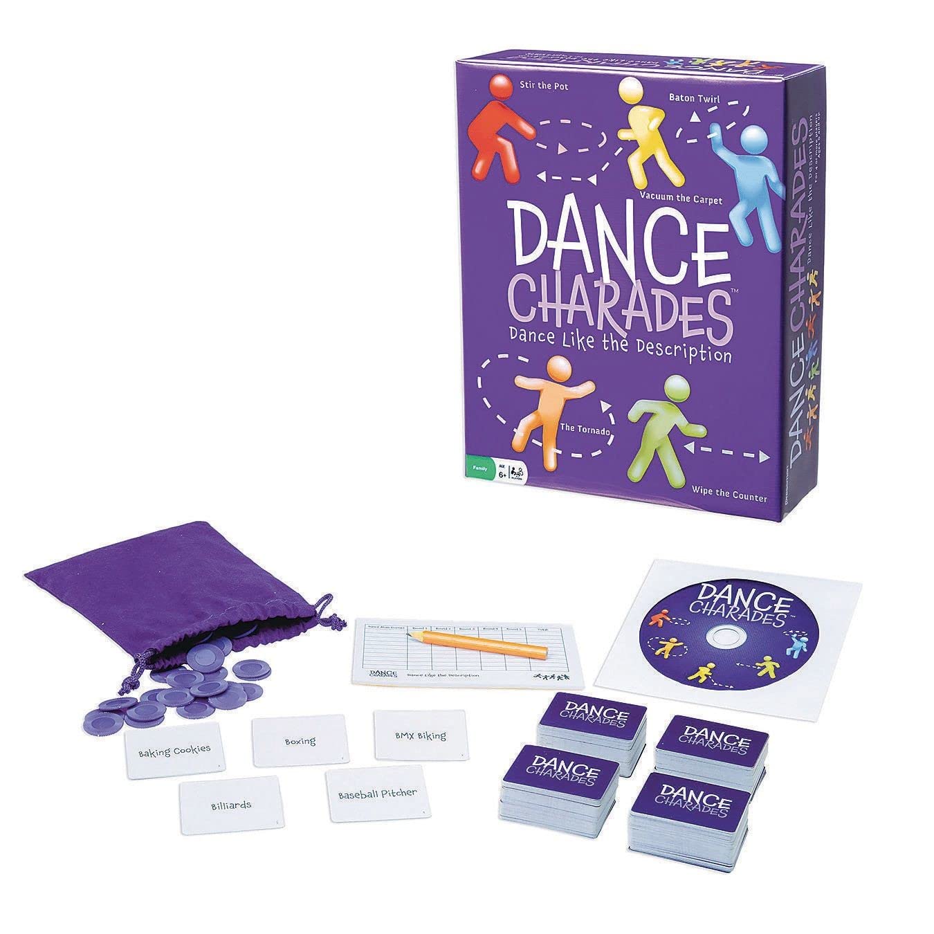 Pressman Dance Charades Game: Can Be Played with Included CD, Alexa Skills or Google Assistant