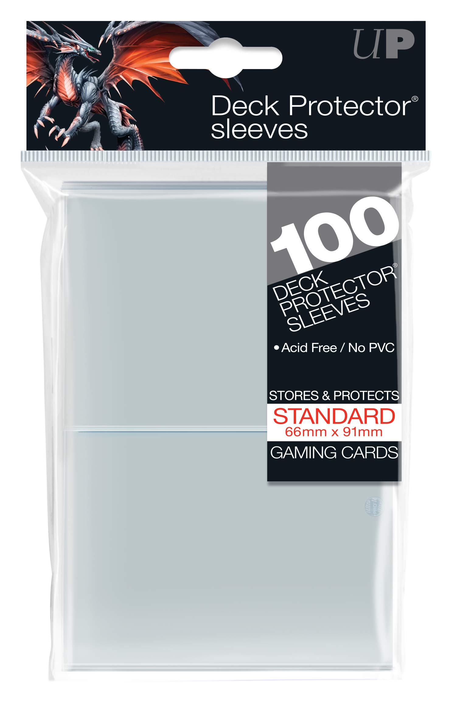 Konami - Ultra Pro Sleeves | Standard Card Deck Protectors | Pack of 100 | Clear