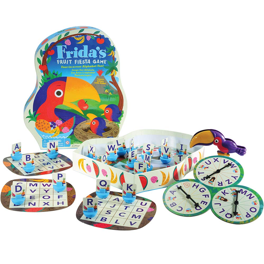 Educational Insights Frida's Fruit Fiesta Alphabet Game, Letter Recognition & Fine Motor Skills Board Game for Preschoolers & Toddlers, Up to 3 Players, Fun Family Game for Kids Ages 4+