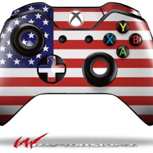 WraptorSkinz Decal Style Vinyl Skin Wrap compatible with XBOX One Original Wireless Controller USA American Flag 01 - (CONTROLLER NOT INCLUDED)