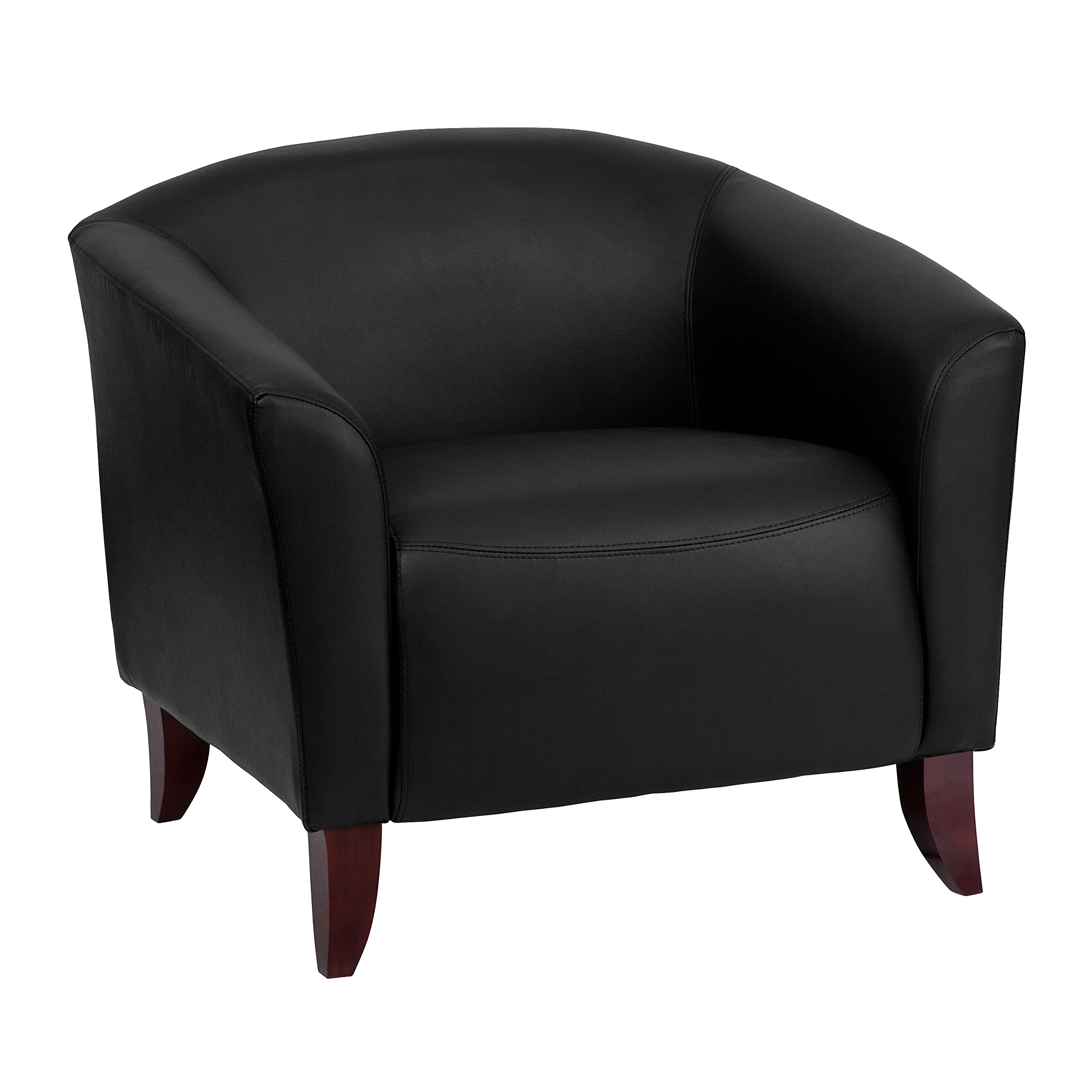 Flash Furniture HERCULES Imperial Series Reception Set in Black LeatherSoft