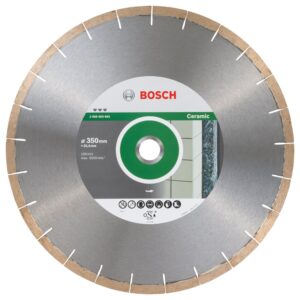 bosch 2608603603 diamond cutting disc for ceramic, 0 v, silver/grey, 350 x 25.40 x 1.8 mm