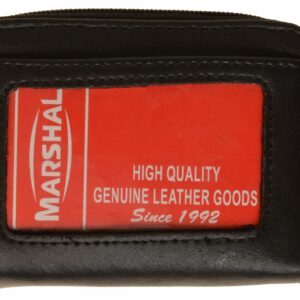 MARSHAL Genuine Lambskin Leather Accordion Wallet