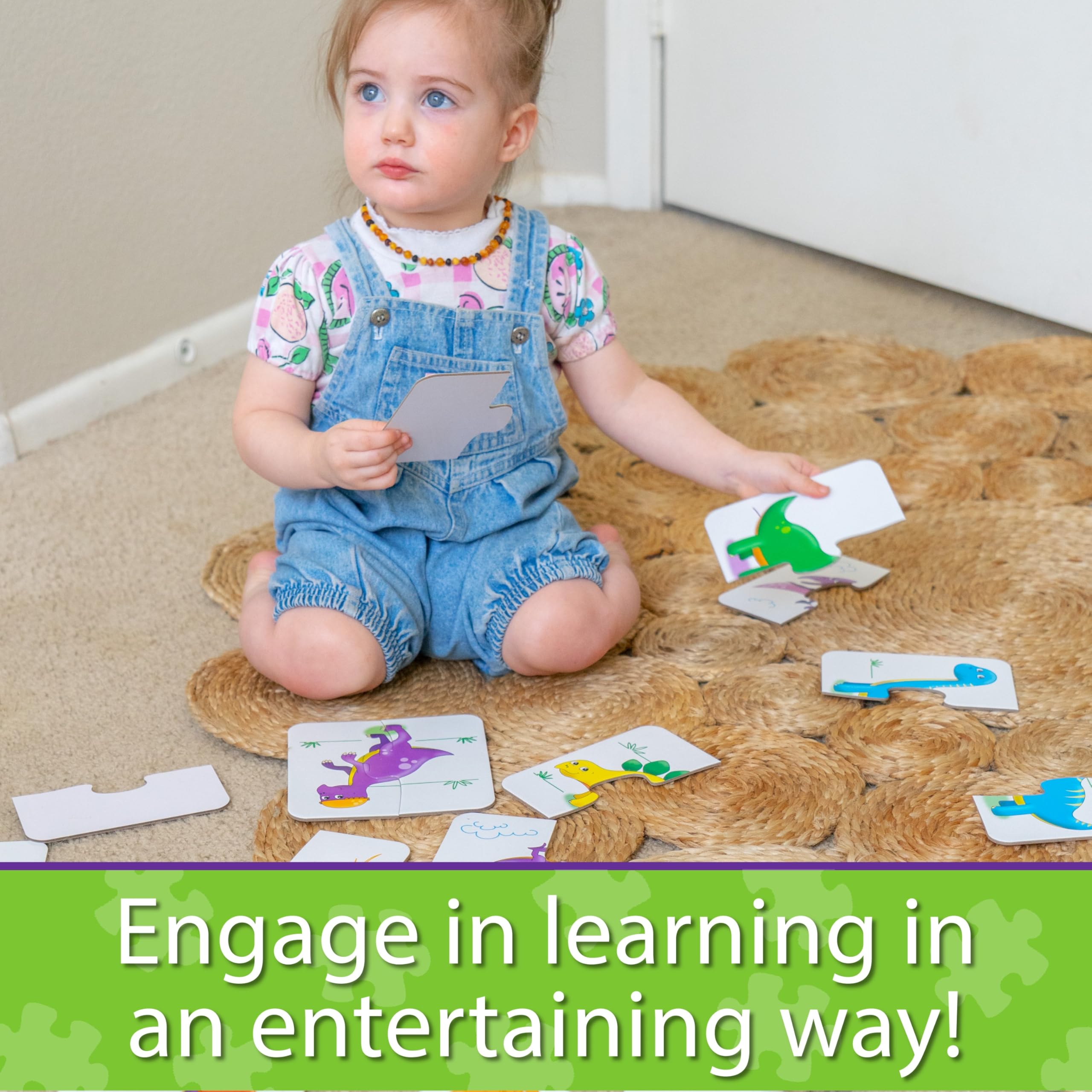 The Learning Journey: My First Match It - Dinosaurs - 2 Year Old Toys, Puzzles for Toddlers, Toddler Puzzle, Educational Toys for 2 Year Old - 15 Self-Correcting Matching Puzzles - Award Winning Toys