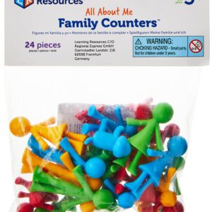 Learning Resources Family Counters Smart Pack, Tactile Learning, Counting & Sorting Toy, 24 Counters, Ages 3+