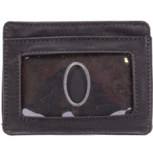 Big Skinny Open Sided Mini Skinny Card Slim Wallet, Holds Up to 9 Cards, Black