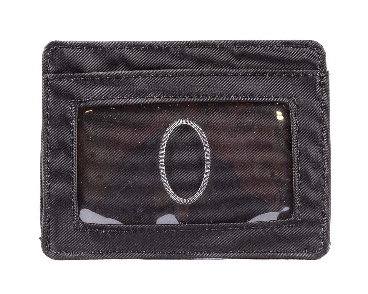 Big Skinny Open Sided Mini Skinny Card Slim Wallet, Holds Up to 9 Cards, Black