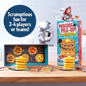 Educational Insights Pancake Pile-Up, Sequence Relay Board Game for Preschoolers, for 2-4 Players, Gift for Kids Ages 4+