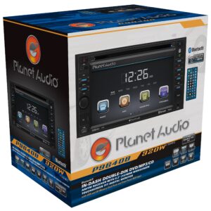 Planet Audio P9640B Car Audio Stereo System - 6.2 Inch Double Din, LCD Touchscreen, Bluetooth Audio and Hands-Free Calling, CD Player, DVD, USB, SD, AUX in, AM/FM Radio Receiver