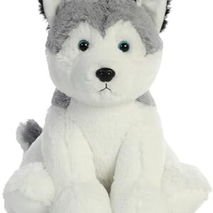 Aurora® Cuddly Husky Stuffed Animal - Cozy Comfort - Endless Snuggles - Gray 14 Inches