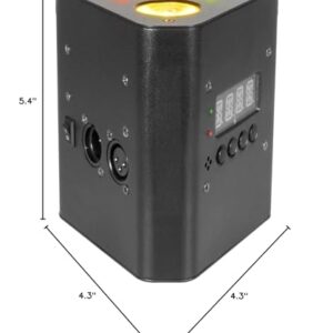 CHAUVET DJ EZwedge Tri Battery-Operated Tri-Color LED Wash Light w/Infared Remote Control