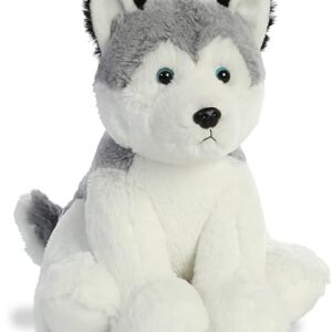 Aurora® Cuddly Husky Stuffed Animal - Cozy Comfort - Endless Snuggles - Gray 14 Inches