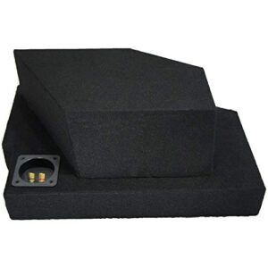 American Sound Connection Compatible with Dodge Ram Quad or Crew Cab Truck 2002-2012 Single 10" Subwoofer Sub Box Speaker Enclosure