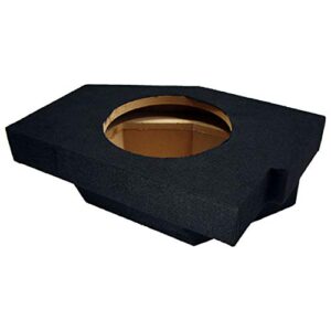 American Sound Connection Compatible with Dodge Ram Quad or Crew Cab Truck 2002-2012 Single 10" Subwoofer Sub Box Speaker Enclosure