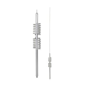 tram tct-9 15,000-watt tramcat trucker twin-coil aluminum cb antenna with 42-1/4-inch stainless steel whip and 9-inch shaft