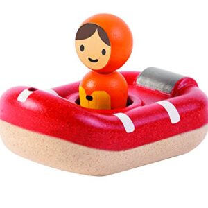 PlanToys Coastguard Bath And Water Play Toy (5668) | Sustainably Made from Rubberwood and Non-Toxic Paints and Dyes | Eco-Friendly PlanWood