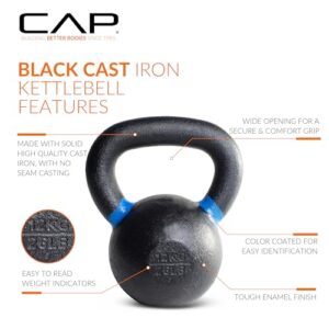 CAP Barbell Cast Iron Competition Kettlebell Weight, 26 Pounds