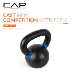 CAP Barbell Cast Iron Competition Kettlebell Weight, 26 Pounds