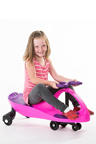 PlasmaCar The Original by PlaSmart – Pink/Purple – Ride On Toy, Ages 3 yrs and Up, No Batteries, Gears, or Pedals, Twist, Turn, Wiggle for Endless Fun