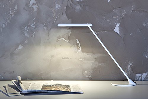 Herman Miller Flute Personal LED Desk Lamp | Flexible Light Head with Touch Sensors | Medium-Warm Light with White Satin Finish