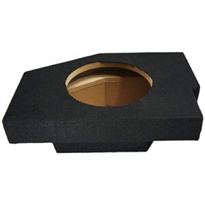 american sound connection compatible with dodge ram quad or crew cab truck 2002-2012 single 10" subwoofer sub box speaker enclosure