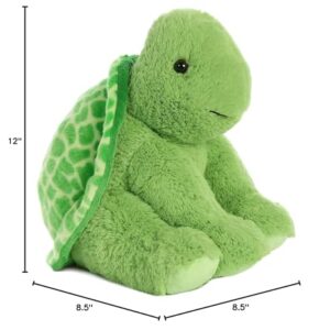 Aurora® Cuddly Turtle Stuffed Animal - Cozy Comfort - Endless Snuggles - Green 14 Inches