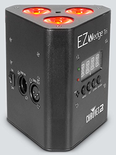 CHAUVET DJ EZwedge Tri Battery-Operated Tri-Color LED Wash Light w/Infared Remote Control