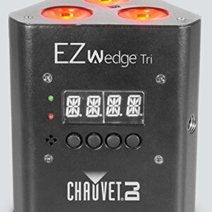 CHAUVET DJ EZwedge Tri Battery-Operated Tri-Color LED Wash Light w/Infared Remote Control