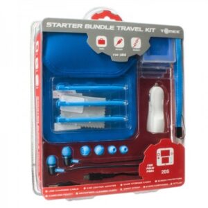 tomee starter bundle accessory kit with case and stylus pens for nintendo 2ds (blue)