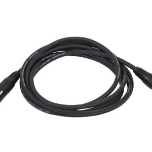 Monoprice AES/EBU Cable - 3-Pin - 3 Meter (10 Feet) Black, 22AWG, Twisted Conductors With Copper Braid And Aluminum Foil Shielding