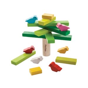 PlanToys Wooden Balancing Tree Learning Toy (5140) | Sustainably Made from Rubberwood and Non-Toxic Paints and Dyes