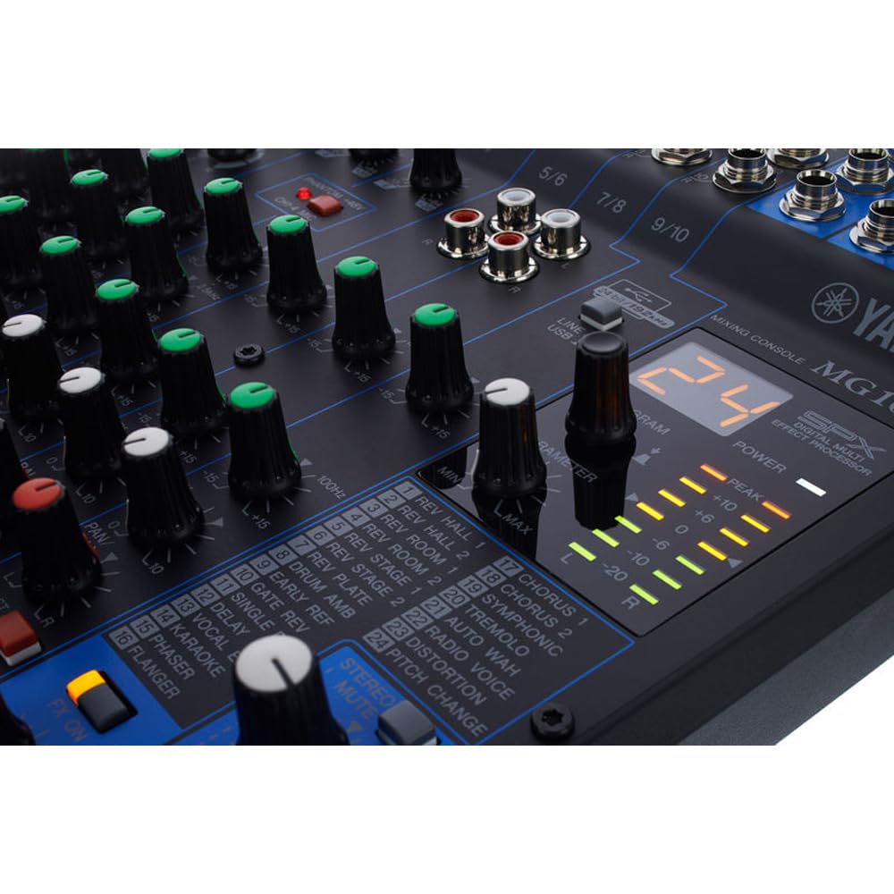 YAMAHA MG10XU 10-Input Stereo Mixer with Effects