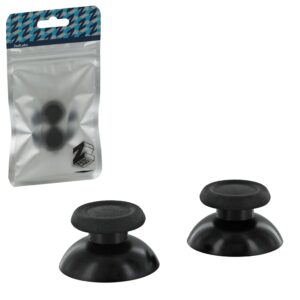 assecure 2x replacement controller analogue thumbsticks thumb grip stick for