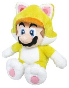 little buddy toys cat mario 10"" plush, multi-colored (1371)