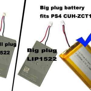 2200mAh Replacement Battery for Sony PS4 CUH-ZCT1E CUH-ZCT1U Controller, Replaceme LIP1522 Batteies Pack for Playstation 4 CUH-ZCT1H and More