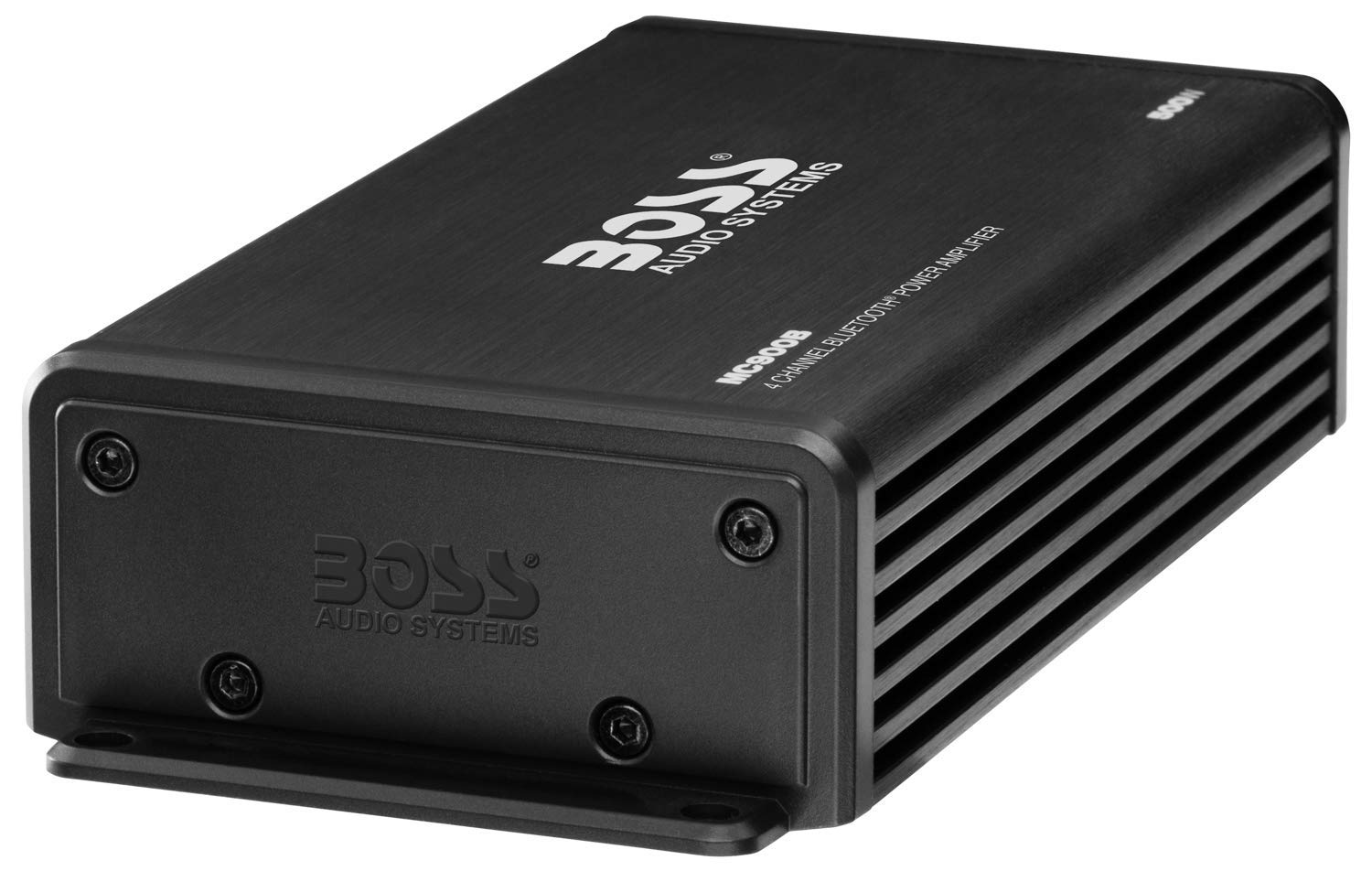 BOSS Audio Systems MC900B 4 Channel Amplifier for ATV UTV Car Marine - 500 High Output, Low Level Inputs, Full Range, Weatherproof, Bass for Subwoofer