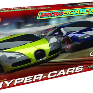 Scalextric Micro Hyper-Cars Race Slot Car Set (1: 64 Scale)