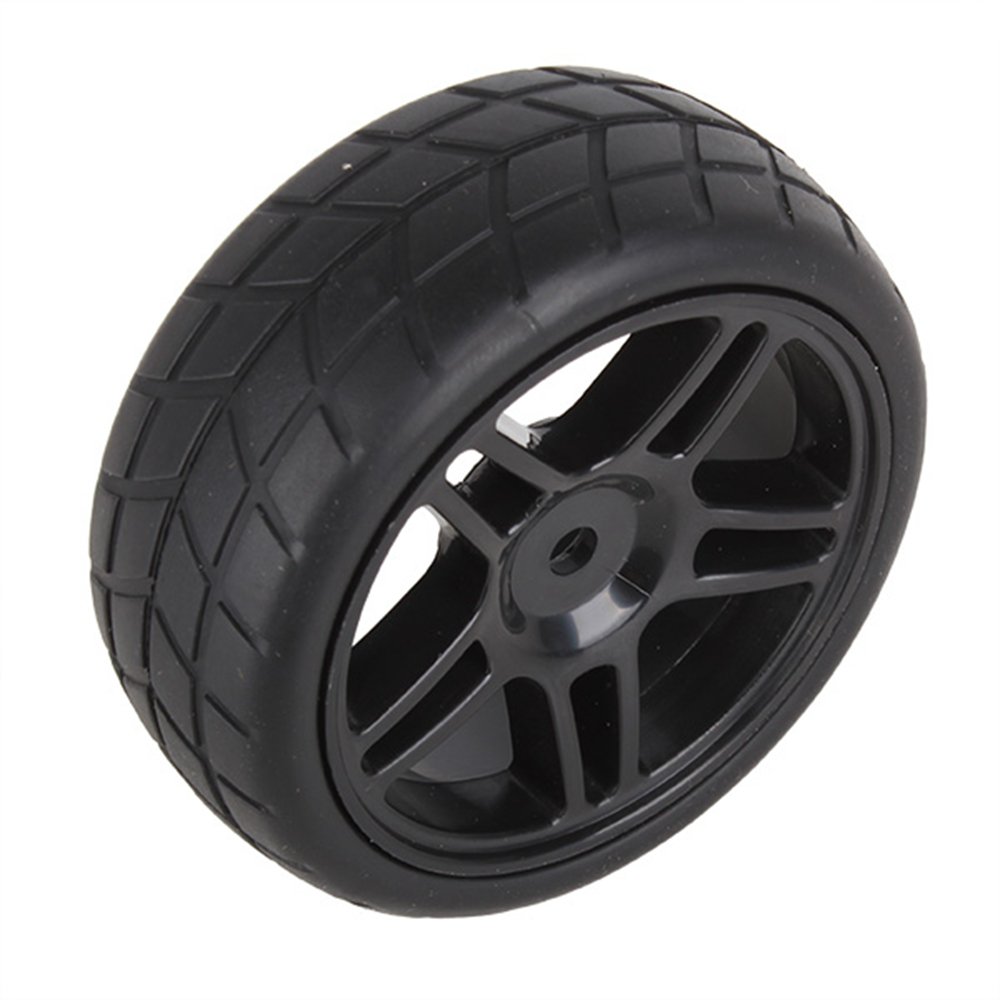 BQLZR Rubber Hub Wheel Rim&Tires 1:10 On-Road Racing Car RC Pack of 4 (20111)