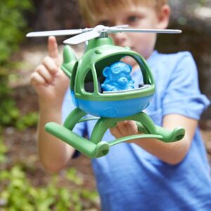 Green Toys Helicopter, Green/Blue