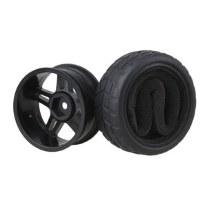 BQLZR Rubber Hub Wheel Rim&Tires 1:10 On-Road Racing Car RC Pack of 4 (20111)