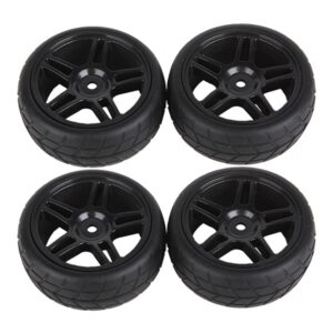 BQLZR Rubber Hub Wheel Rim&Tires 1:10 On-Road Racing Car RC Pack of 4 (20111)