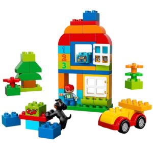 LEGO DUPLO All-in-One-Box-of-Fun Building Kit 10572 Open Ended Toy for Imaginative Play with Large Bricks Made for Toddlers and preschoolers (65 Pieces)