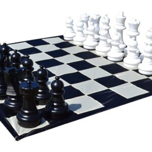 MegaChess Giant Oversized Premium Chess Set with 25 Inch Tall King with Quick Fold Nylon Mat