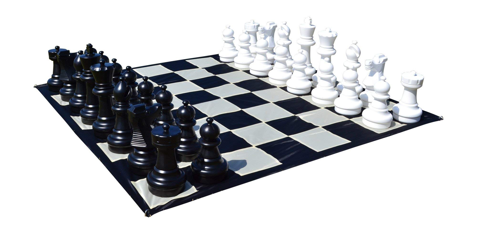 MegaChess Giant Oversized Premium Chess Set with 25 Inch Tall King with Quick Fold Nylon Mat