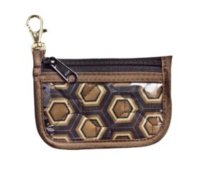 cinda b. id and key pouch, mod tortoise, one size