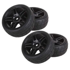 bqlzr rubber hub wheel rim&tires 1:10 on-road racing car rc pack of 4 (20111)